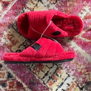 UGG | Shoes | Ugg Mens Red Fluff Yeah Slipper Slides | Poshmark